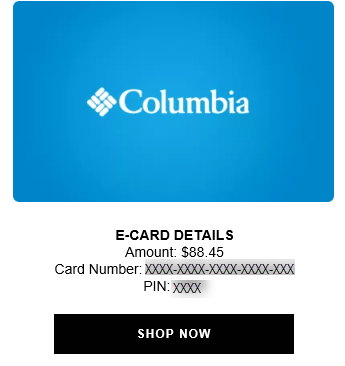 How do I find my Gift Card Number and Pin?
